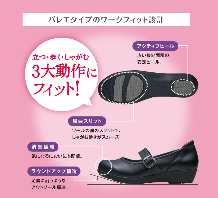 BALLET 商品紹介｜レディワーカー（Lady worker） | アシックス商事